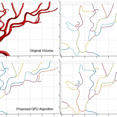Real Time Thinning Algorithms For 2d And 3d Images Using Gpu Processors