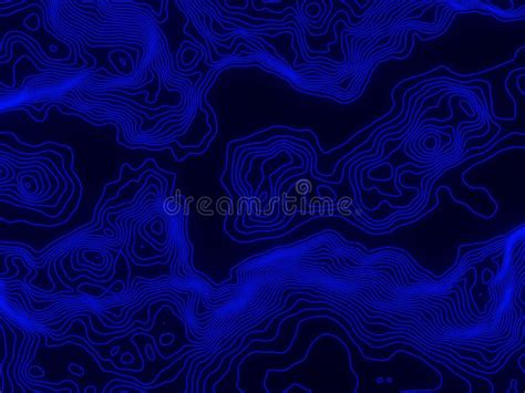 Topographic Terrain Contour Line Map Stock Illustration Illustration Of Abstract Background
