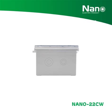 Nano ตู้กันน้ำพลาสติก ขนาด 8 5x9 5x5 สีขาว ฝาใส 10 ชิ้น กล่อง รุ่น Nano 22cw Nano Electric