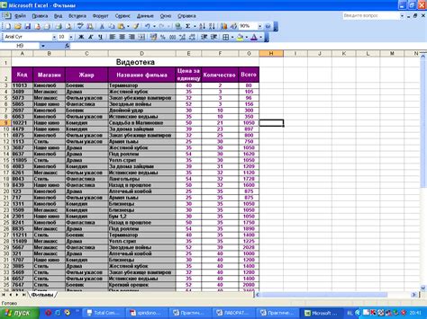 Табличные документы Excel