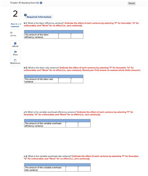 Solved 1 Chapter 10 Applying Excel 3 Data 4 Exhibit 10 1 Chegg Com