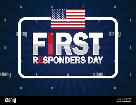First Responders Day Wallpaper With Shapes And Typography Banner Card Poster Template First