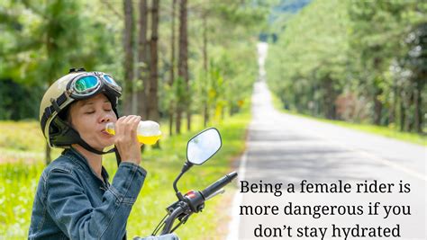 Being A Female Rider Is More Dangerous If You Dont Stay Hydrated Girl Moto Media
