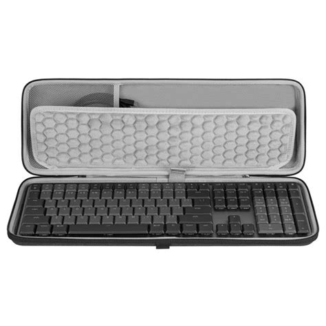 GEEKRIA Full Size Keyboard Case Hard Shell Travel Carrying Bag For 104 Keys Computer Mechanical
