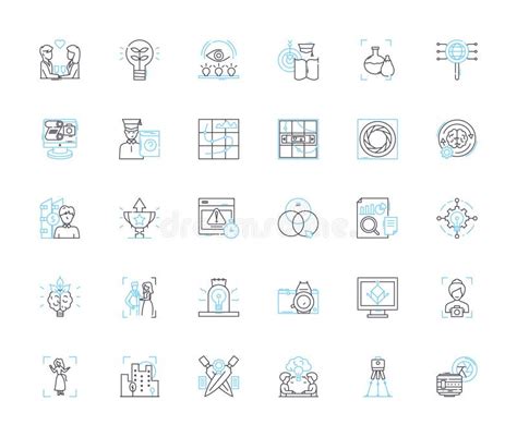 Machine Vision Line Icon Outline Symbol Vector Illustration Concept