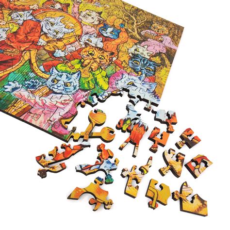 Wooden Jigsaw Puzzles For Adults With Uniquely Shaped Pieces Made In
