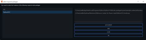 Ryven Load Example Demoexamplejson Cant Find Pythonocc · Issue