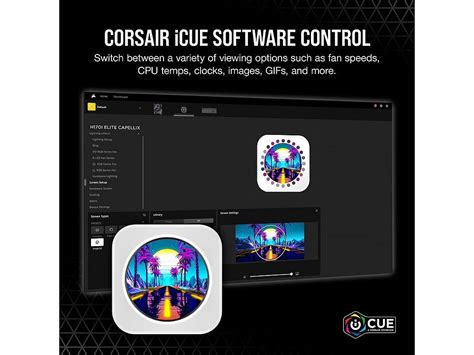 Display Corsair Icue Elite Cpu Cooler Lcd Display Upgrade Kit White