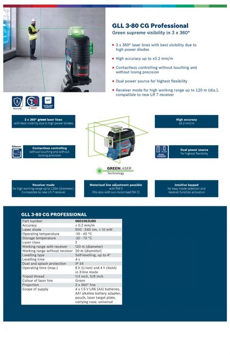Bosch Gll 3 80 Cg Line Laser At Best Price In Noida By Sankon Technologies India Pvt Ltd Id