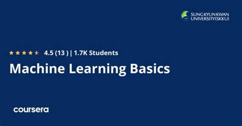 Machine Learning Basics Coursya