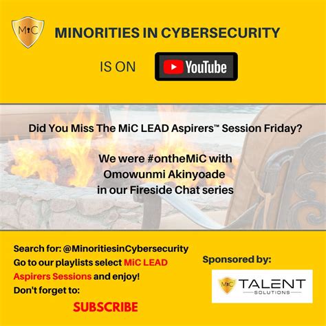 Minorities In Cybersecurity Posted On Linkedin