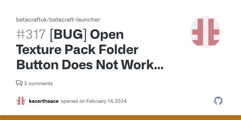 Bug Open Texture Pack Folder Button Does Not Work Macos · Issue 317 · Betacraftukbetacraft