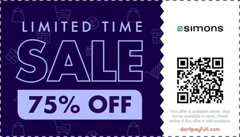 25 Off Simons Promo Codes Coupons 2025