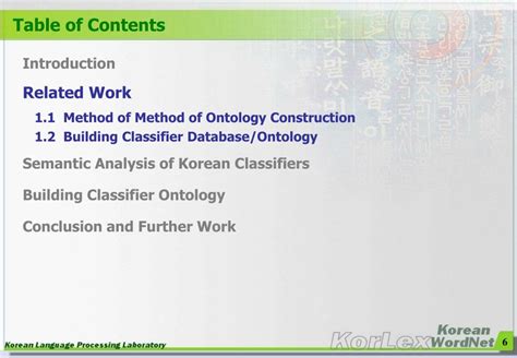 Ppt Extracting Ontological Relations Of Korean Numeral Classifiers