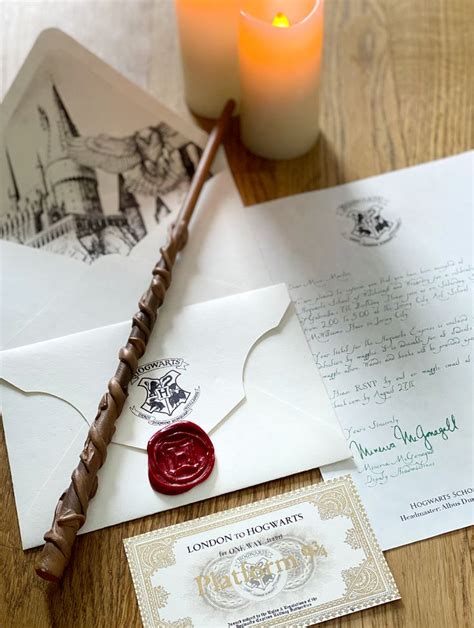 Harry Potter Acceptance Letter Invitation Harry Potter Birthday