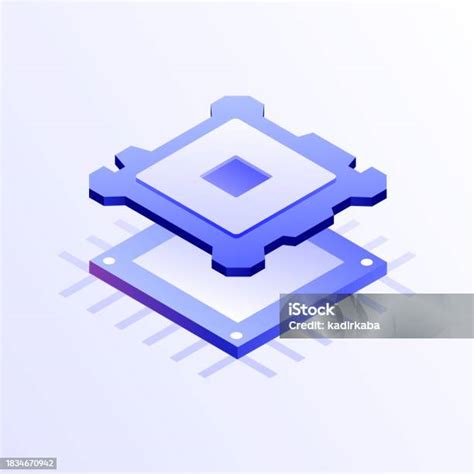 Desain Ikon Cpu Gambar Tiga Dimensi Dan Isometrik Ilustrasi Stok Unduh Gambar Sekarang Istock