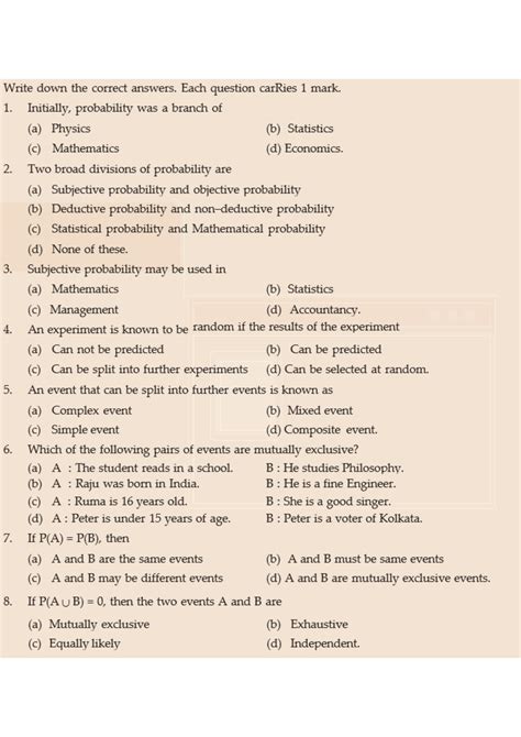 Solution 50 Probability Mcq Studypool