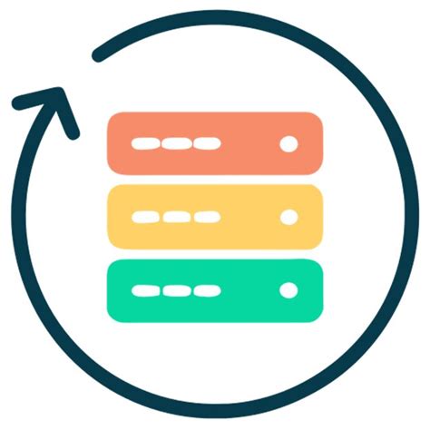 Premium Vector Server Iconpower Symbol Circular Arrows Switch Symbol