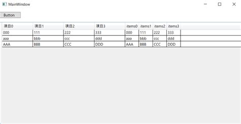 【c Wpf】datagridを用い表形式のデータを表示する方法 業務のためのc・c言語・c学習