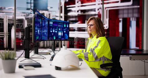 Engineer Operators Using Scada System Stock Image Image Of System Computer 317749863