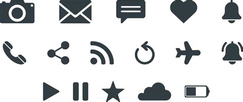 Set Of Ui Web Icons For Web And Mobile Icon 45326073 Vector Art At Vecteezy