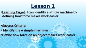 Simple Machines PowerPoint By Lesson Plans With Purpose TpT