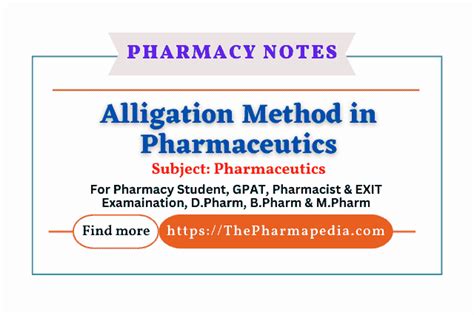 Alligation Method In Pharmaceutics The Pharmapedia