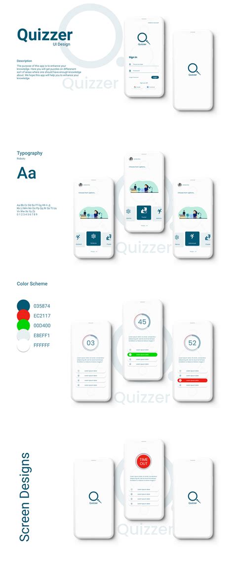 Quiz App UI Design On Behance Quiz App UI Design On Behance