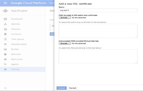 How To Install An SSL Certificate On Google Cloud Platform HelpDesk SSLs