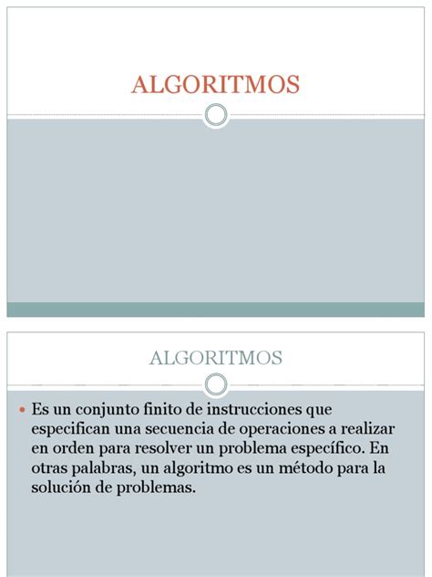 Algoritmos Pdf Algoritmos Matemáticas Aplicadas