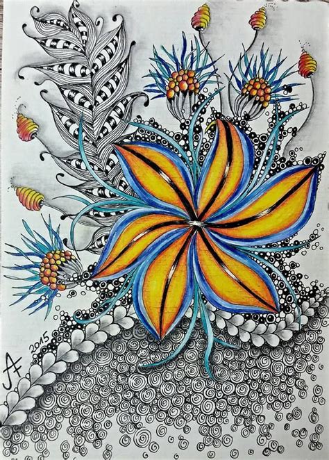 Alexandra Funda Zentangle Patterns Zentangle Artwork Tangle Art
