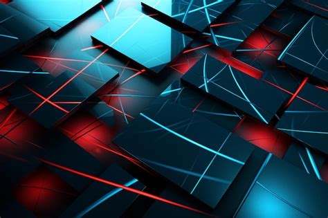 premium photo bold structural mastery rtx realities squares in action