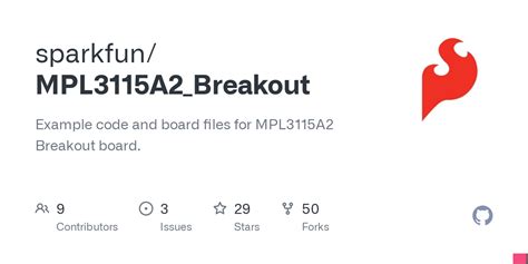 GitHub Sparkfun MPL3115A2 Breakout Example Code And Board Files For