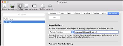 macos can i click on a filename and line number in iterm2 to open