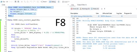 Juletip 8 Run Current Datastep Or Proc With A Single Keystroke Sas