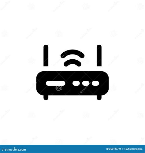 Wifi Router Vector Icon Computer Component Icon Solid Style Perfect Use For Logo Presentation