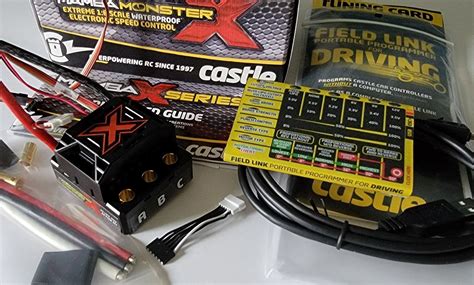 castle mamba monster x waterproof esc and programming card bnib r c