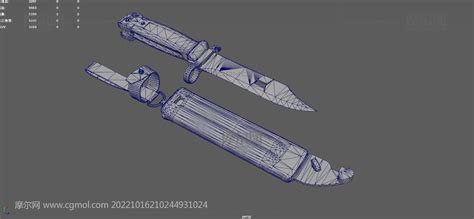 瑞士军刀 军用战术匕首游戏道具3dmaya模型 已塌陷 其他模型下载 摩尔网cgmol