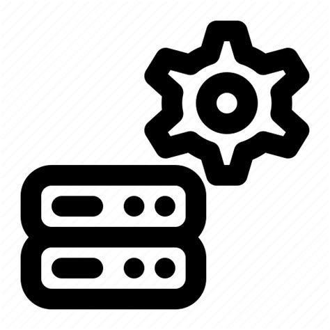 Data Engineering Processing Management Database Server Configuration Icon Download On