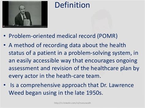 Problem Oriented Medical Record