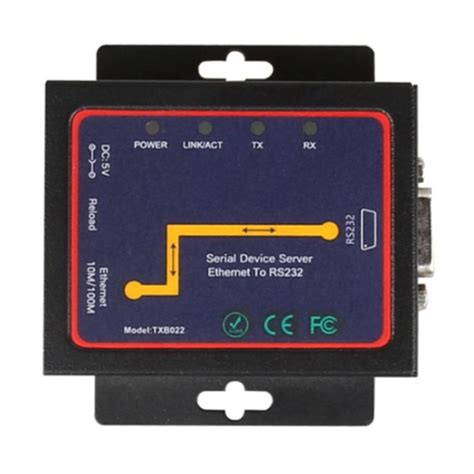 Industrial Modbus Serial Rs232 Rs485 Rs422 To Ethernet Converter Device