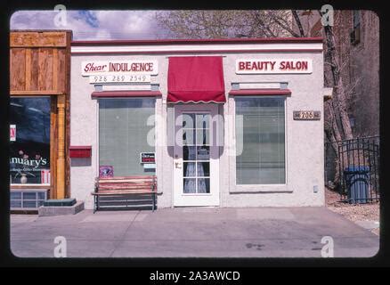 Shear Indulgence Beauty Salon Route 66 Winslow Arizona 2003 Stock