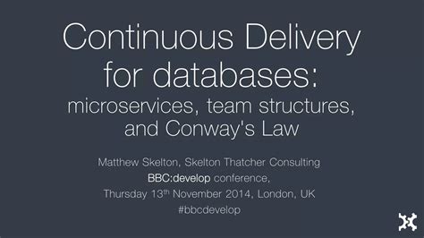 continuous delivery for databases microservices team structures and
