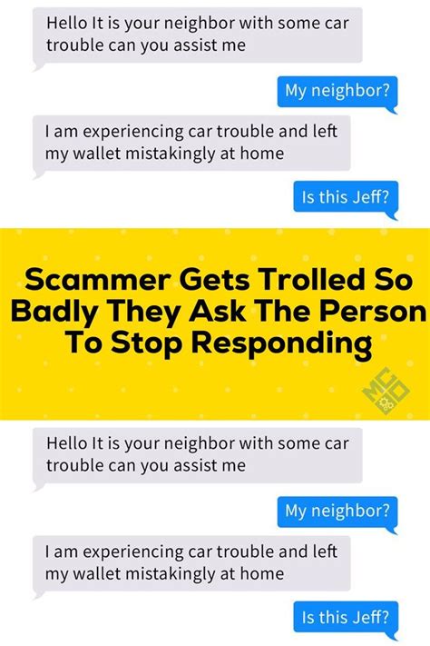 Scammer Gets Trolled So Badly They Ask The Person To Stop Responding Artofit