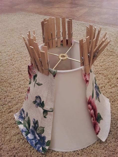 NO Sew Lamp Shade Recover Tutorial Recover Lamp Shades Lampshade Makeover Diy Lamp Shade