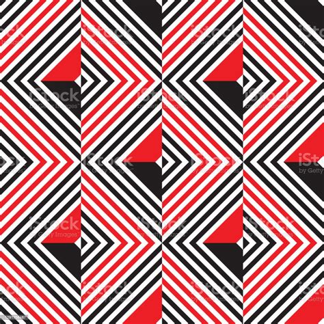 배경 기하학적 디자인의 블랙 레드 및 화이트 컬러 추상적인 매끄러운 패턴 대각선 줄무늬 모양 벡터 그림입니다 0명에 대한 스톡