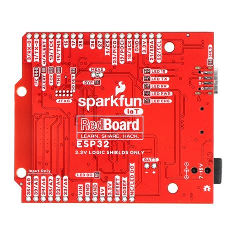 Sparkfun Iot Redboard Esp32 Arduino Compatible Development Board Sparkfun Wrl 19177