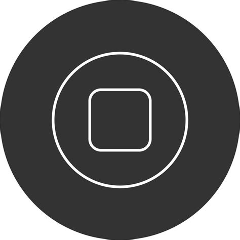 Stop Button Vector Icon 19929869 Vector Art At Vecteezy