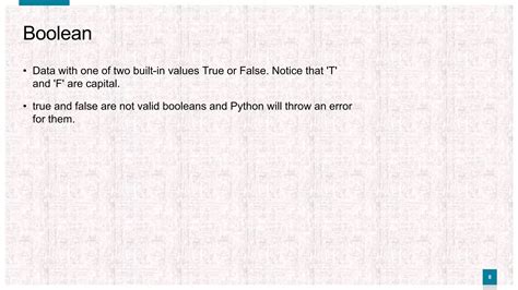 Presentation On Python Data Type Pptx