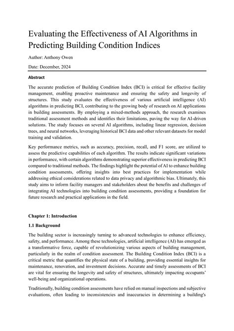 Pdf Evaluating The Effectiveness Of Ai Algorithms In Predicting